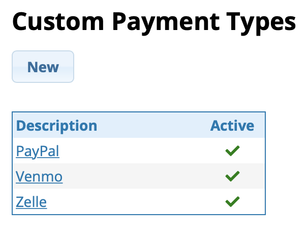 Custom Payment Method